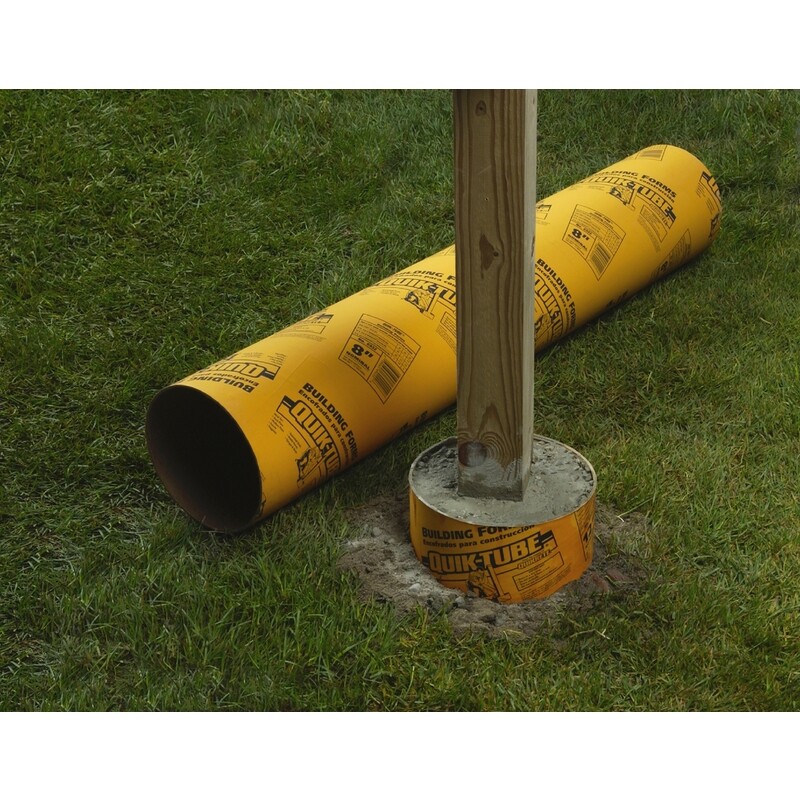 Quikrete 6922-01 Concrete Building Form Tube Quik-Tube Cardboard 4 ft ...