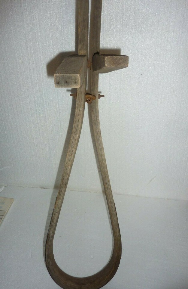 Antique Primitive Columbia Wooden Neck Yoke Cow Calf Weaner Wean | eBay
