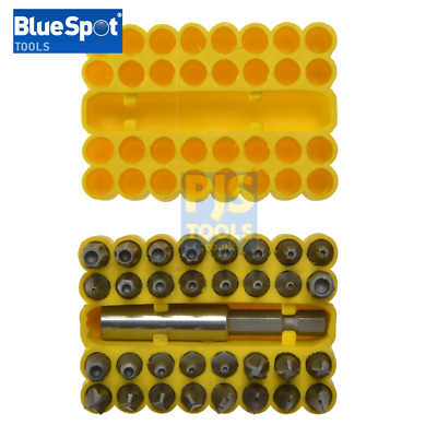 Blue Spot 14151 33pc security bit set pin torx pin hex tri wing snake ...