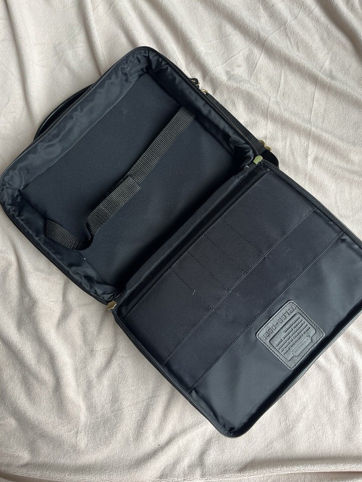 COACH PADDED COMPUTER CASE • No 879-0539 • BLACK • 13”W x 10”H x 3"D ...