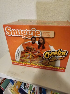 Snuggie Flaming Hot Cheetos Wearable Super Soft Fleece Blanket w ...