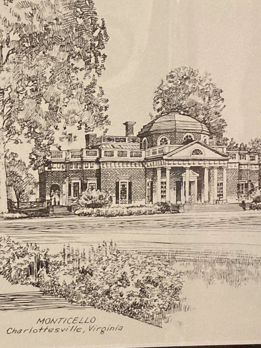 Monticello Thomas Jefferson Drawings