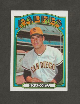 1972 TOPPS BASEBALL CARD # 123 ED ACOSTA San Diego Padres ex | eBay