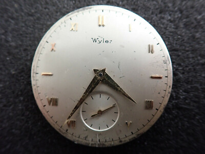 VINTAGE 12 SIZE WYLER SWISS OPENFACE POCKET WATCH MOVEMENT - KEEPING ...