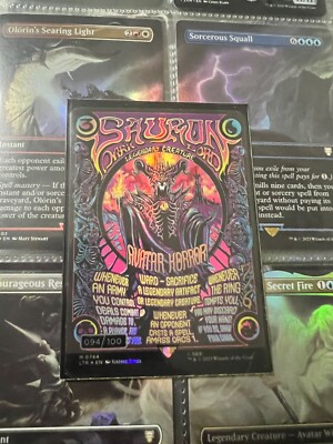 MTG Lord Of The Rings - Sauron The Dark Lord(Serial numbered 094 /100 ...