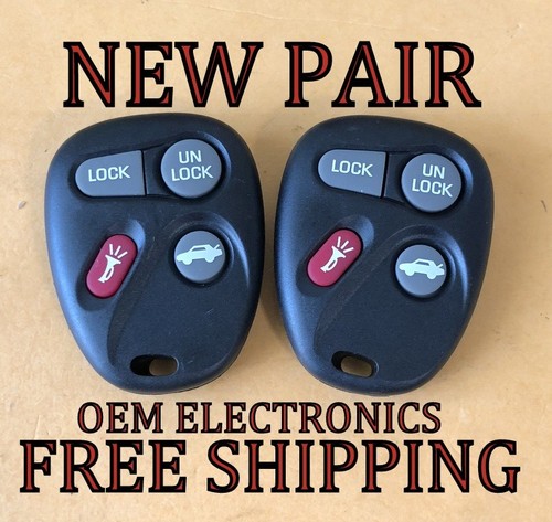 NEW PAIR OF GM CHEVROLET BUICK PONTIAC OLDSMOBILE KEYLESS REMOTE FOBS ...