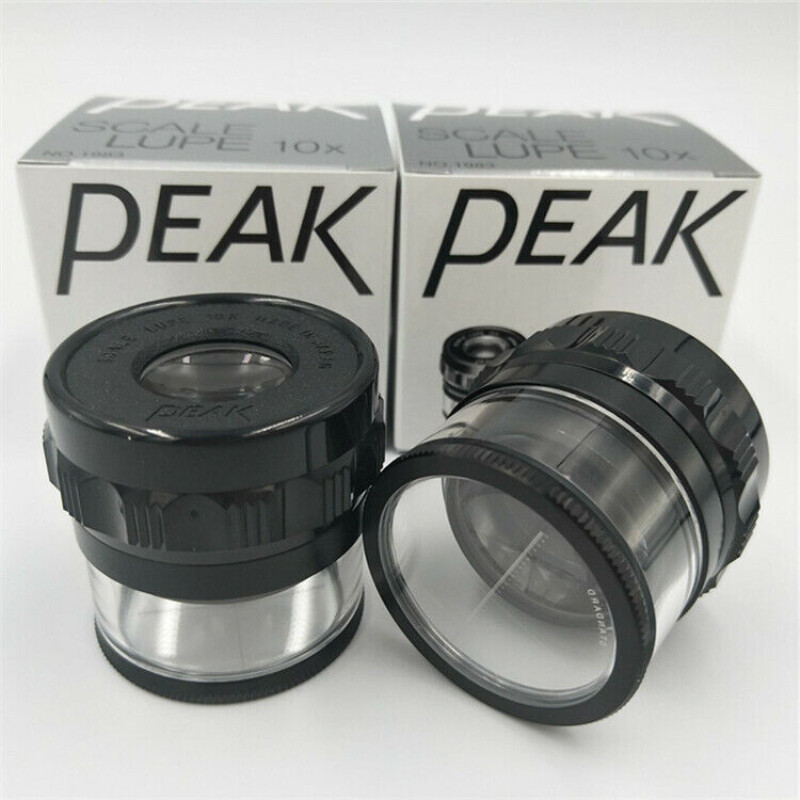 Original PEAK 1983-10X Scale Loupe 10x Portable Magnifier With Standard ...