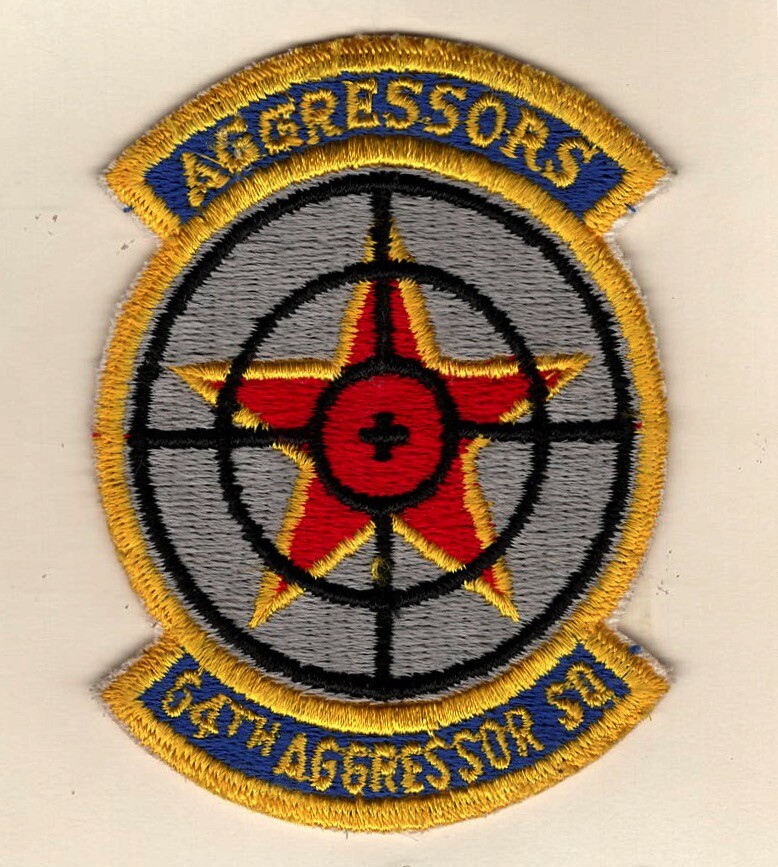 USAF Patch 64th AGGRESSOR SQUADRON, Nellis AFB, Nevada - Obtained 1981 ...