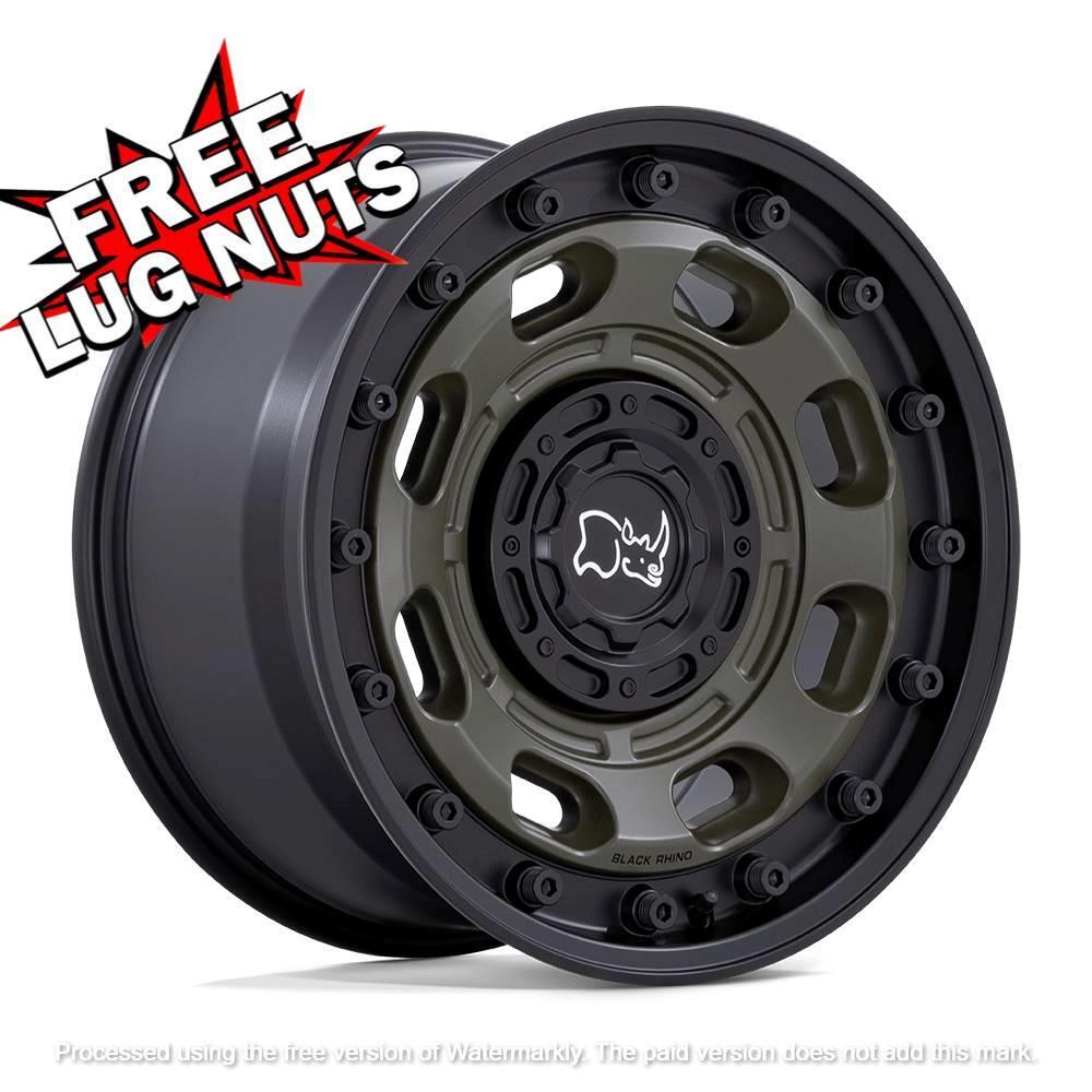 20 inch 20x10 Black Rhino ATLAS GREEN BLACK wheel rim 6x135 -18 | eBay