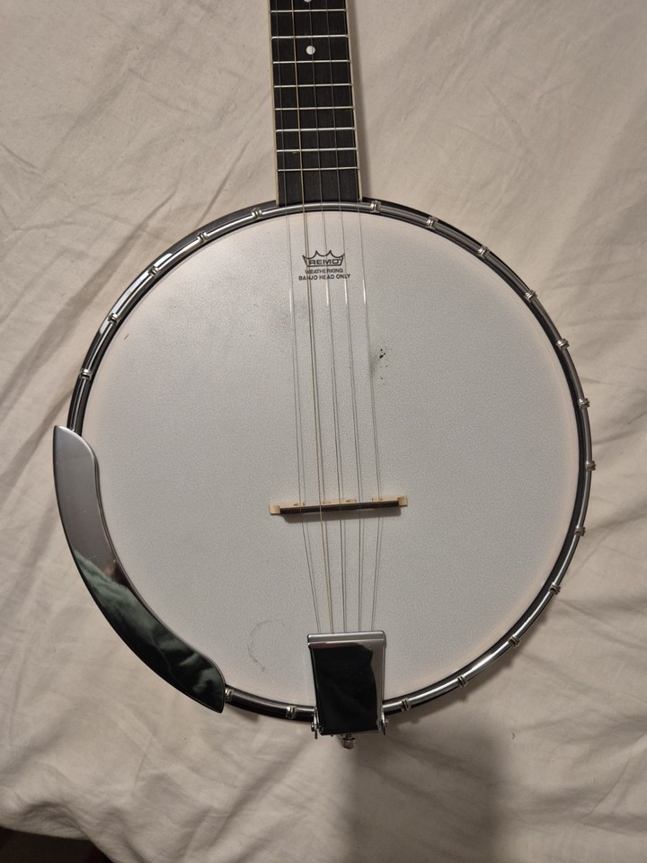 Vangoa 5-String Banjo Remo Head Closed Solid Back Beginner Kit with ...