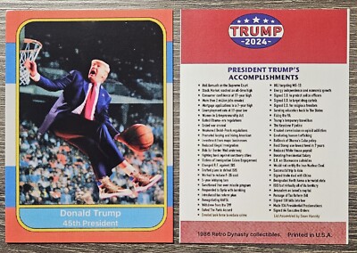 DONALD TRUMP CUSTOM ART CARD - 1986 | eBay
