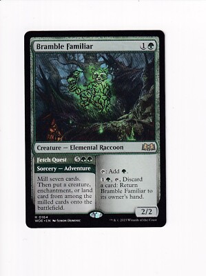 2023 MTG MAGIC THE GATHERING WILDS OF ELDRAINE BRAMBLE FAMILIAR | eBay