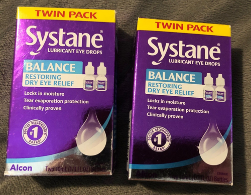 New Lot Of 2 Twin Systane Balance Restoring Dry Eye Relief Drops 4/2026 ...
