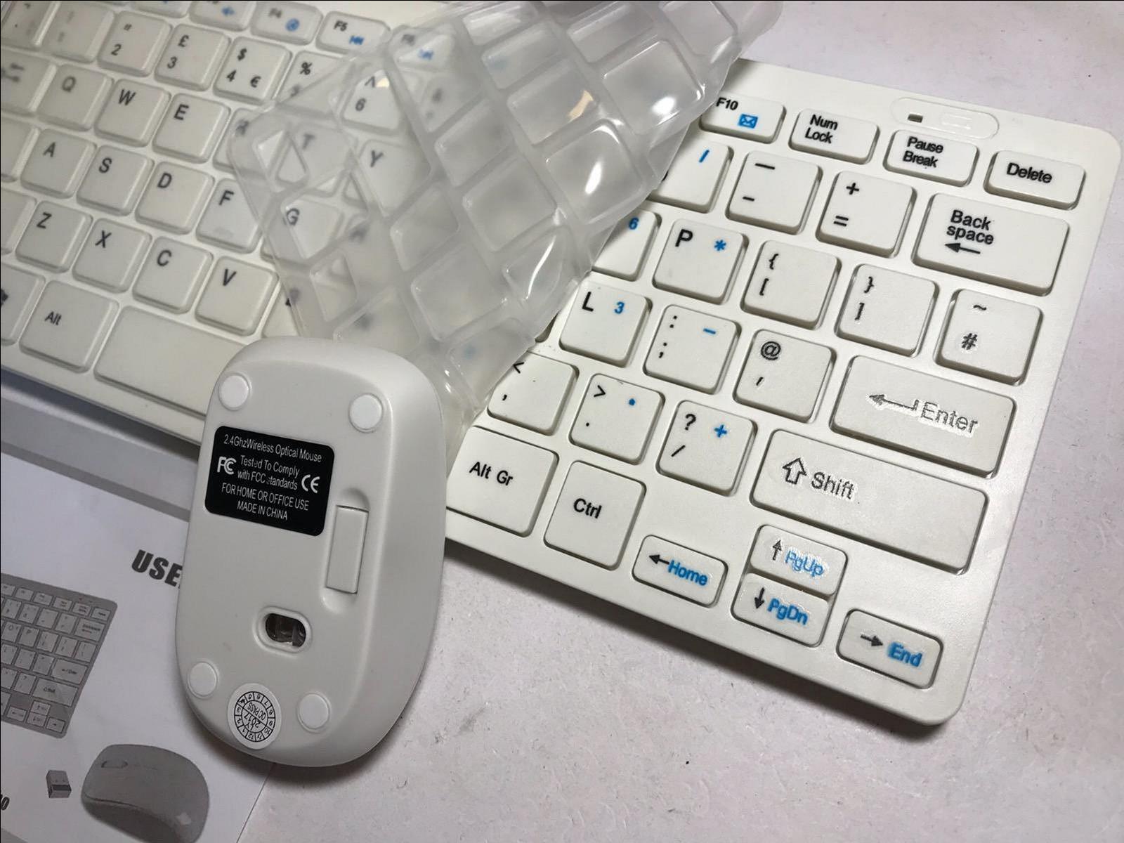 White Wireless MINI Keyboard & Mouse Set for Panasonic TX -L32E6E Smart ...