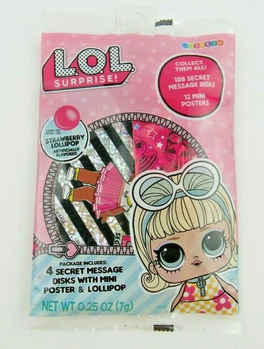 L.O.L. Surprise! LOL SECRET MESSAGE DISKS + Mini Poster & Lollipop New ...