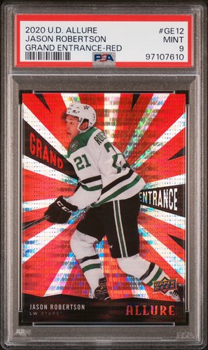 2020-21 Upper Deck Allure Jason Robertson GE12 Red Grand Entrance ...