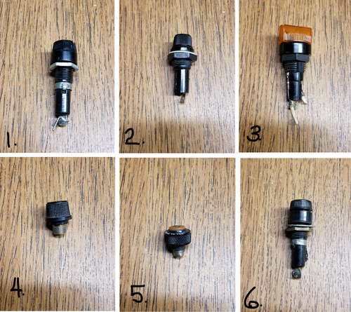 Vintage Fuse Holder and Caps - 6 Choices | eBay