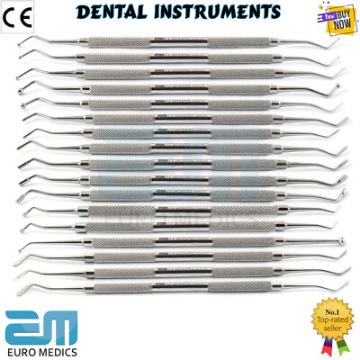 Double Ended Scalers Dental Composite Plastic Filling Instruments Set ...