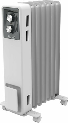 Dimplex Eco Radiator 2kW Oil Free ECR20 White Heater w/ Wheels 3 Heat ...