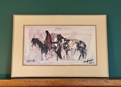 VTG 66’ ETTORE TED DEGRAZIA Signed Print “Alone” AUTOGRAPHED 1979 ...