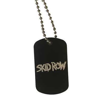Skid Row Band Engraved Aluminum Dog Tag with Necklace | eBay