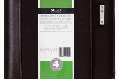 Day Runner Undated 7-Ring Zip Planner LOADED Dividers Tools Pockets At ...