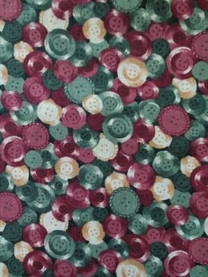 1 Yard Vintage Fabric - Button Print From Fabric Traditions - 1993 | eBay