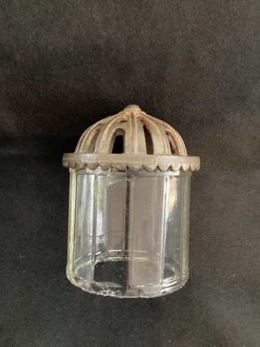 Arcade Crystal Cast Iron & Glass Coin Bank from Early 1900s Paneled ...