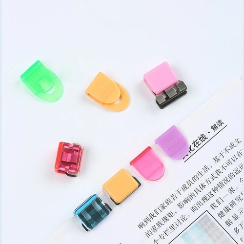 10/20pcs Student Mini Color Paper Clips Creative Paper Clip Bookmark | eBay