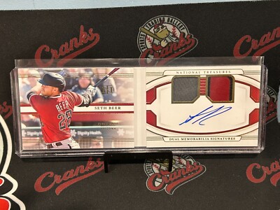 SETH BEER 2022 National Treasures Dual Mem AUTO Booklet 13/99 ...