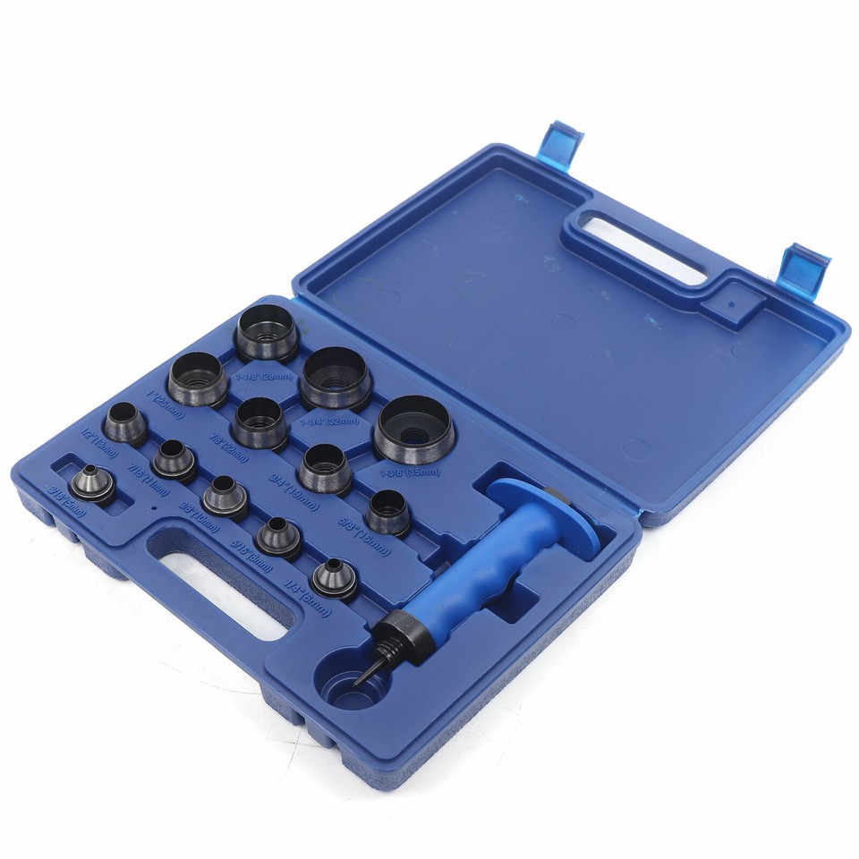 Hollow Punch Hole Punch Set Gasket Punch Set 3/16” to 1-3/8” Inch (5 ...