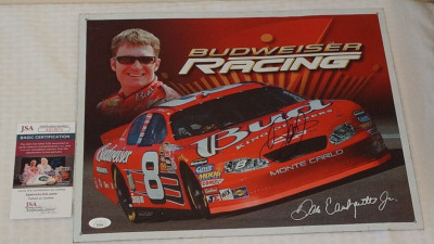DALE EARNHARDT JR Signed Autographed Metal Sign NASCAR Budweiser JSA ...