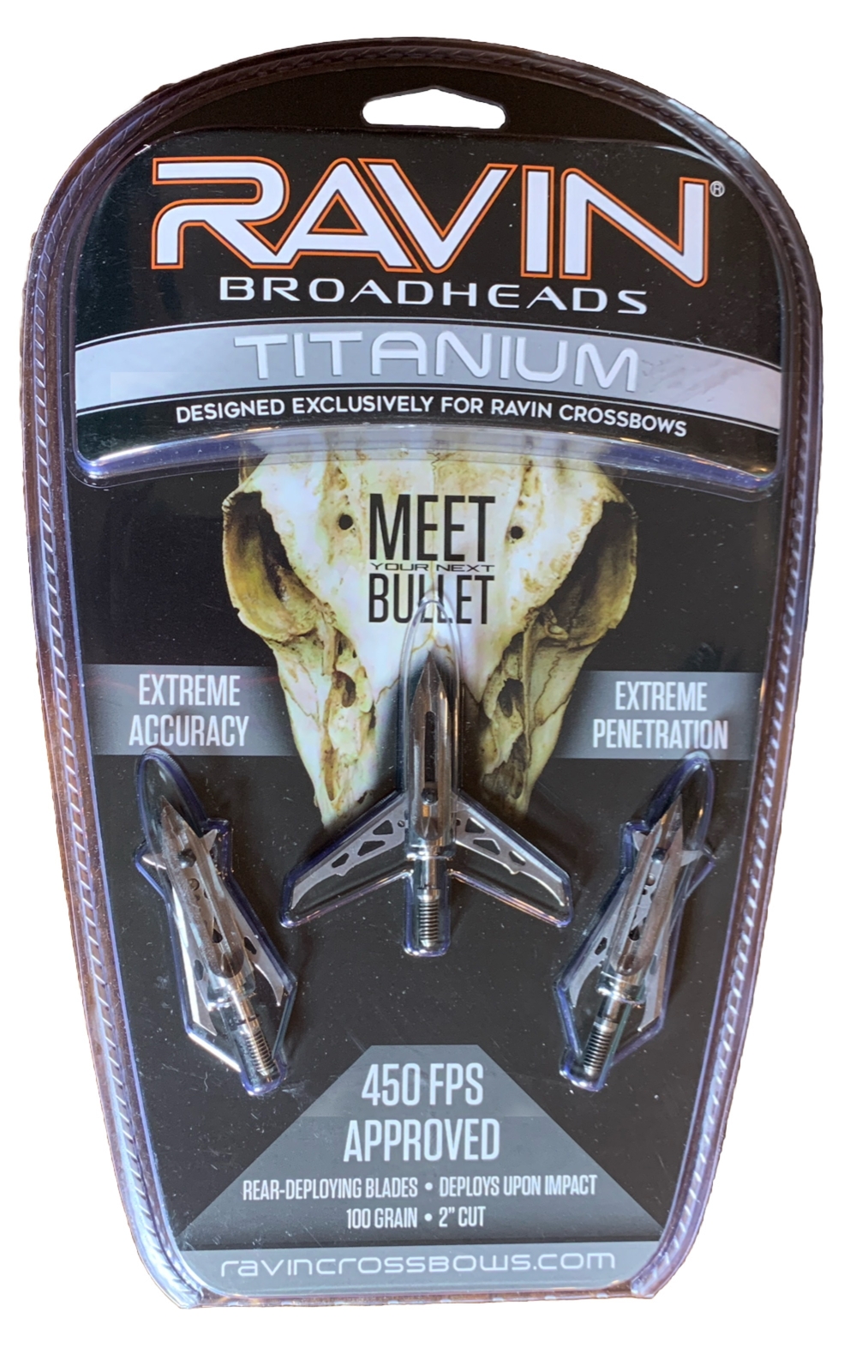 Ravin Broadheads 2” Cut 100 Grain, 3 Pack | eBay