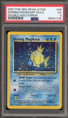 Pokemon Shining Magikarp Neo Revelation Secret Rare #66 DOUBLE HOLO ...