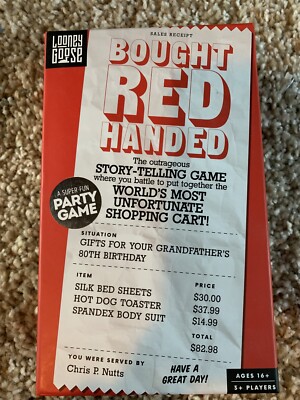 Bought Red Handed Game Looney Goose puzzle story Telling Free Shipping ...