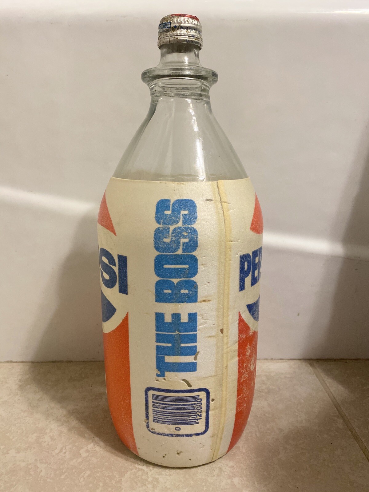 Vintage Pepsi- Cola 64 Oz Glass Bottle -The Boss | eBay