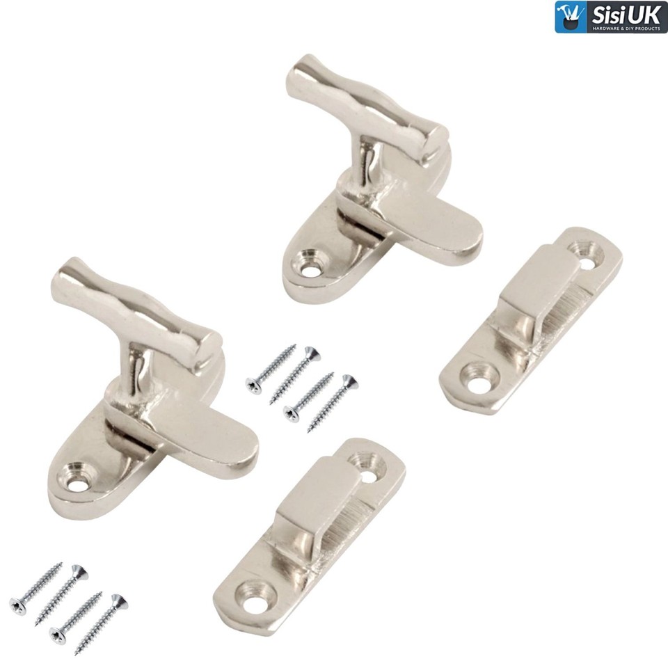 Showcase Cabinet Catch Brass/Chrome 40mm Latch - Traditional Thumb Turn ...