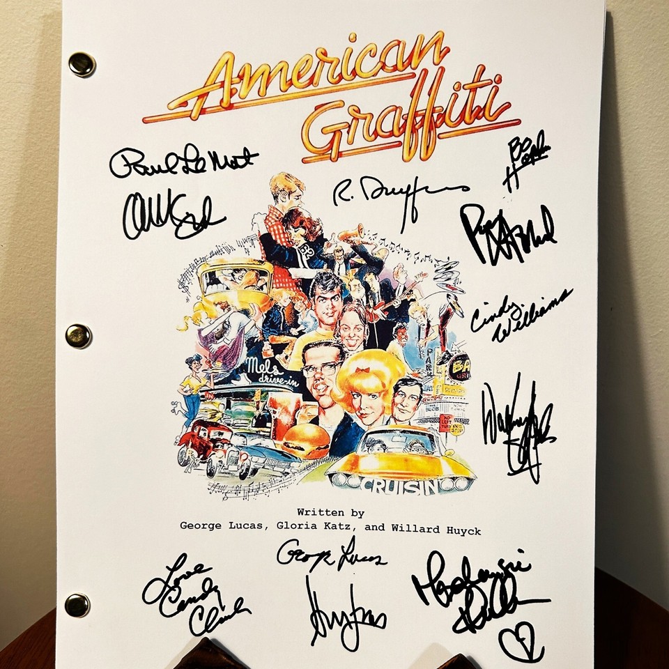 American Graffiti Movie Autographed Signed Script Reprint Richard ...