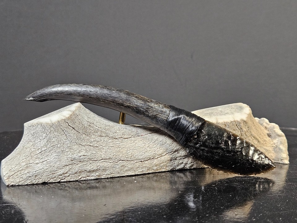 Ugly Dragon Claw Black Obsidian MINI Knife~Arrowhead Wolf Eagle Stone ...
