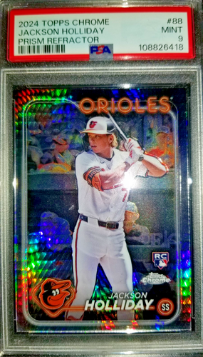 2024 Topps Chrome Prizm Refractor-Jackson Holliday Rookie Card Graded ...