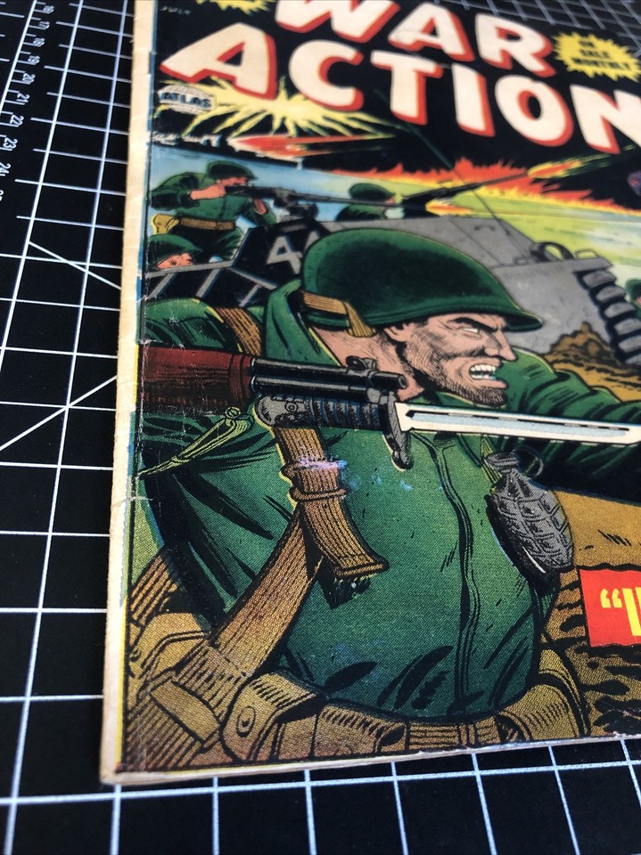 War Action Comics #4 Comic (ATLAS, 1952, GOLDEN AGE WAR) b20 | eBay