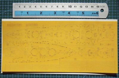 Hunter 1/700 HMS Agincourt deck painting mask for Flyhawk FH1310 ...