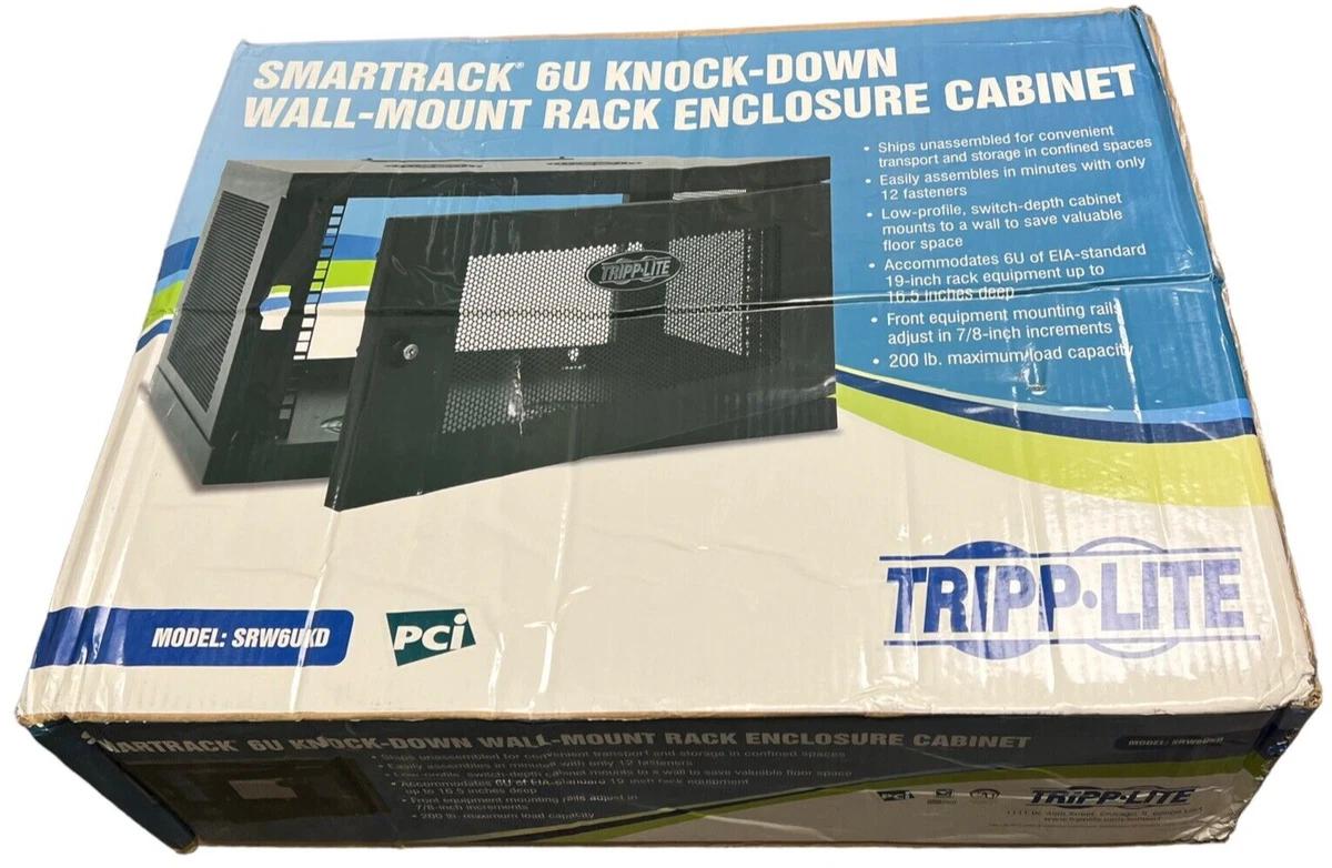 Tripp Lite Srw6u 6u Wall Mount Rack Enclosure Server Cabinet | Cabinets ...