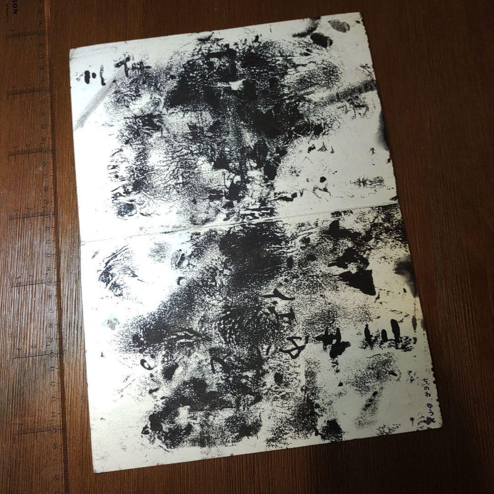 Calligraphy Set Writing Pad Brush Holder Ink Stone Vintage Suzuri Sumi ...