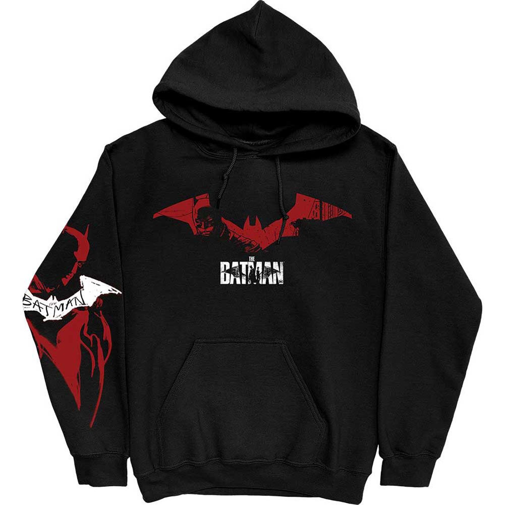 Men's Batman The Batman Logo Sketch Hooded Sweatshirt Medium Black | eBay