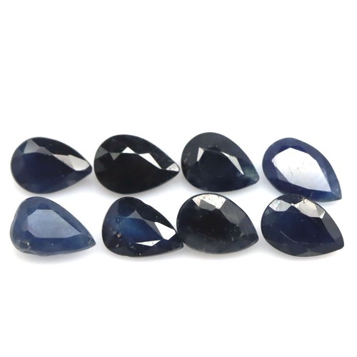 6.65 CT. Heated 8Pcs Blue Sapphire Madagascar Pear | eBay