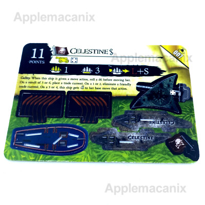Pirates CSG Savage Shores 007 #7 Celestine Galley Ship Cards Wizkids ...
