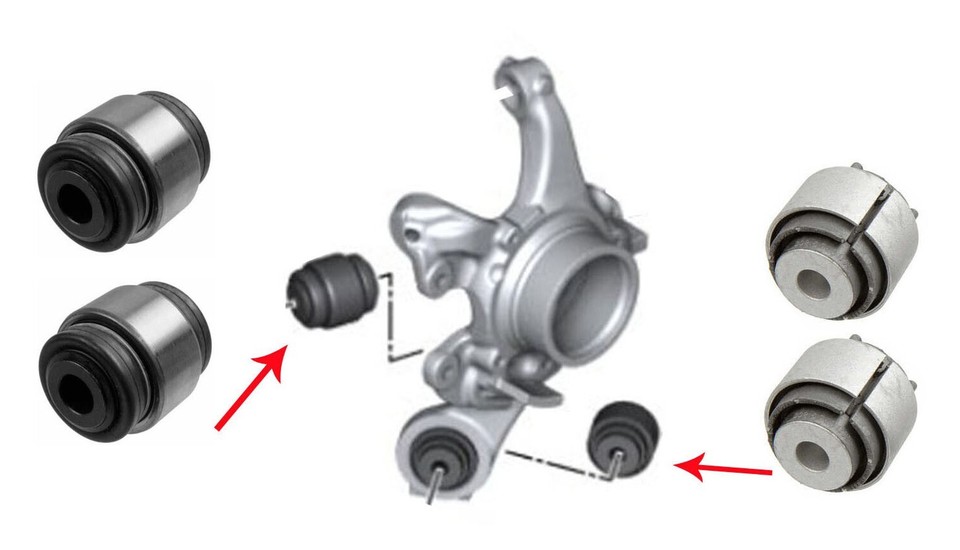 BALL JOINTS MOUNT BUSHES REAR LOWER BMW E81 E82 E87 E88 E90 E91 ...
