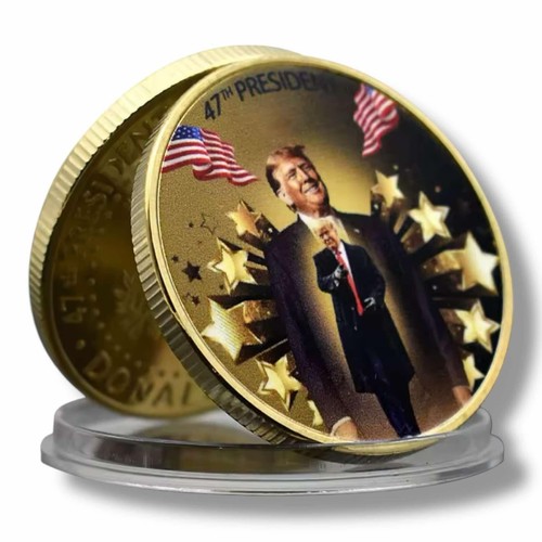 47th President Of America Donald Trump Gold Plated Double Sided Coin ...