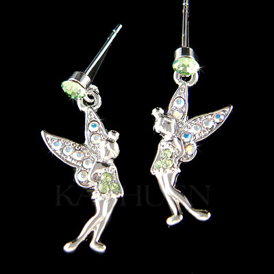 Vert Fée Clochette ~ Avec Cristal Swarovski Fairy Tinker Ange Filles ...